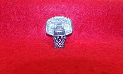 BASKETBALL AND HOOP PEWTER REFRIGERATOR MAGNET | eBay