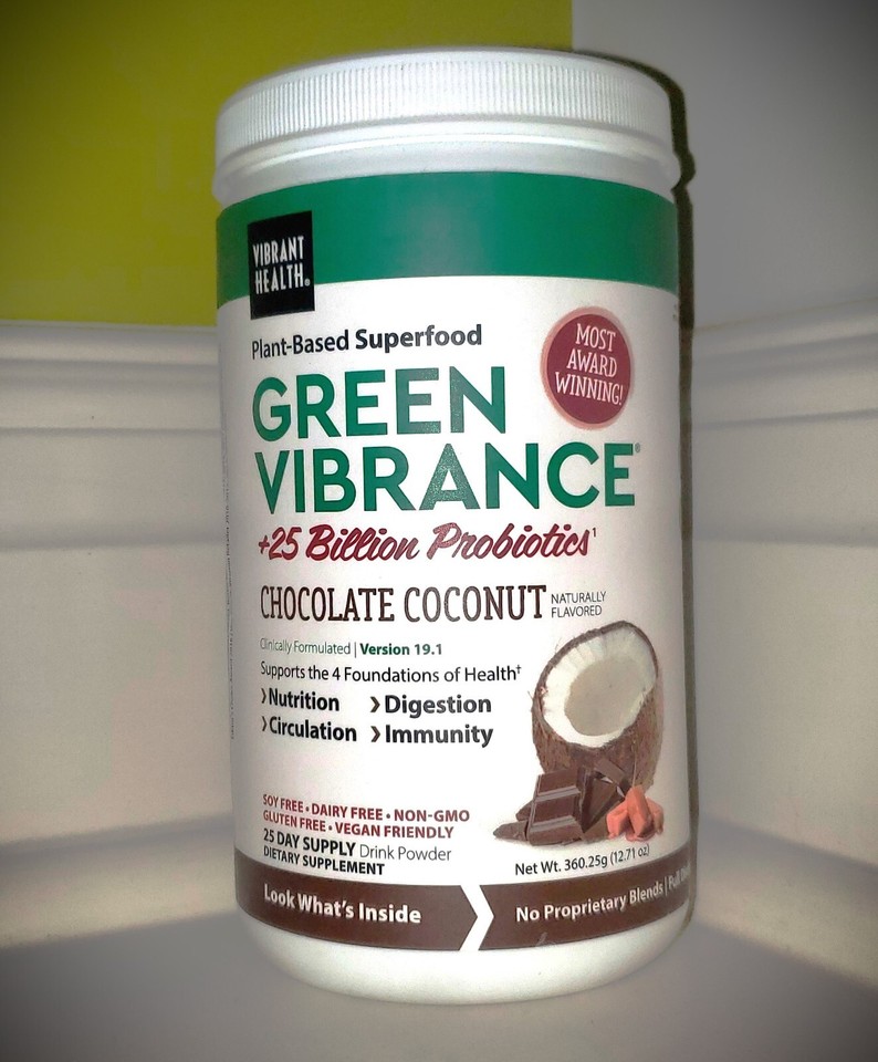 Vibrant Health Green Vibrance Chocolate Coconut Drink Powder, 12.71 Oz ...