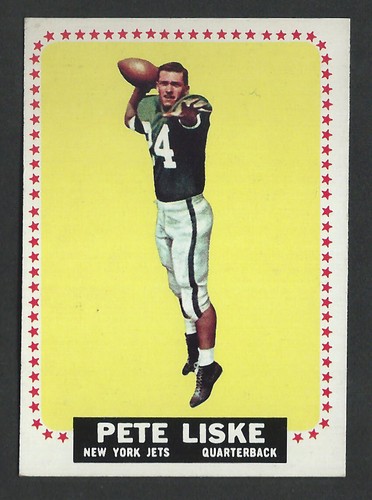 1964 Topps #117 PETE LISKE New York Jets ROOKIE CARD - EXMT | eBay
