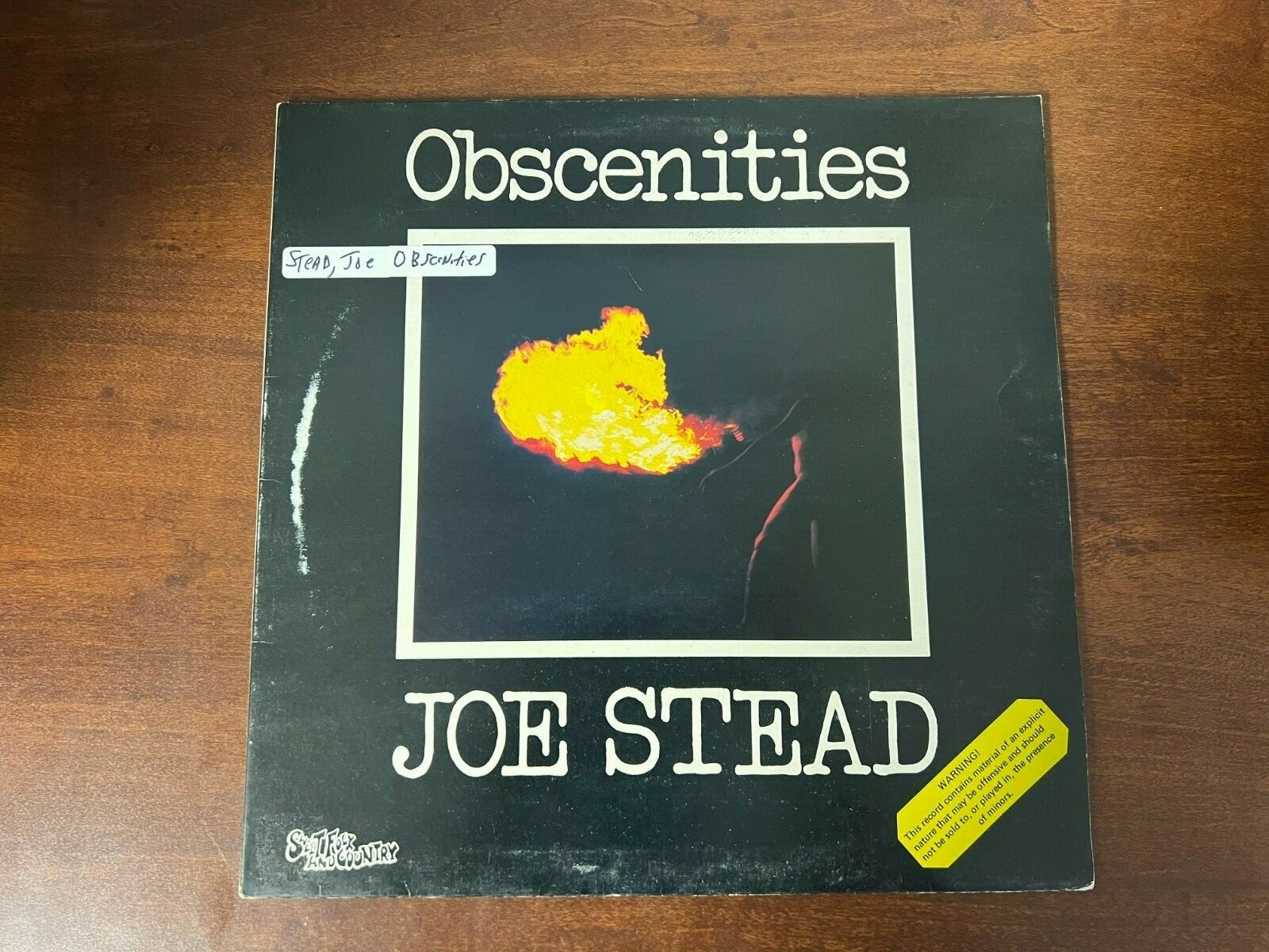 Joe Stead - Obscenities (Vinyl, 1977, Sweet Folk and Country) | eBay