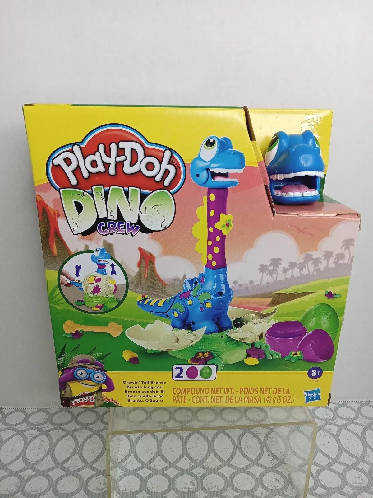Dino Crew Growin' Tall Bronto Play-Doh Toy Dinosaur Sealed | eBay