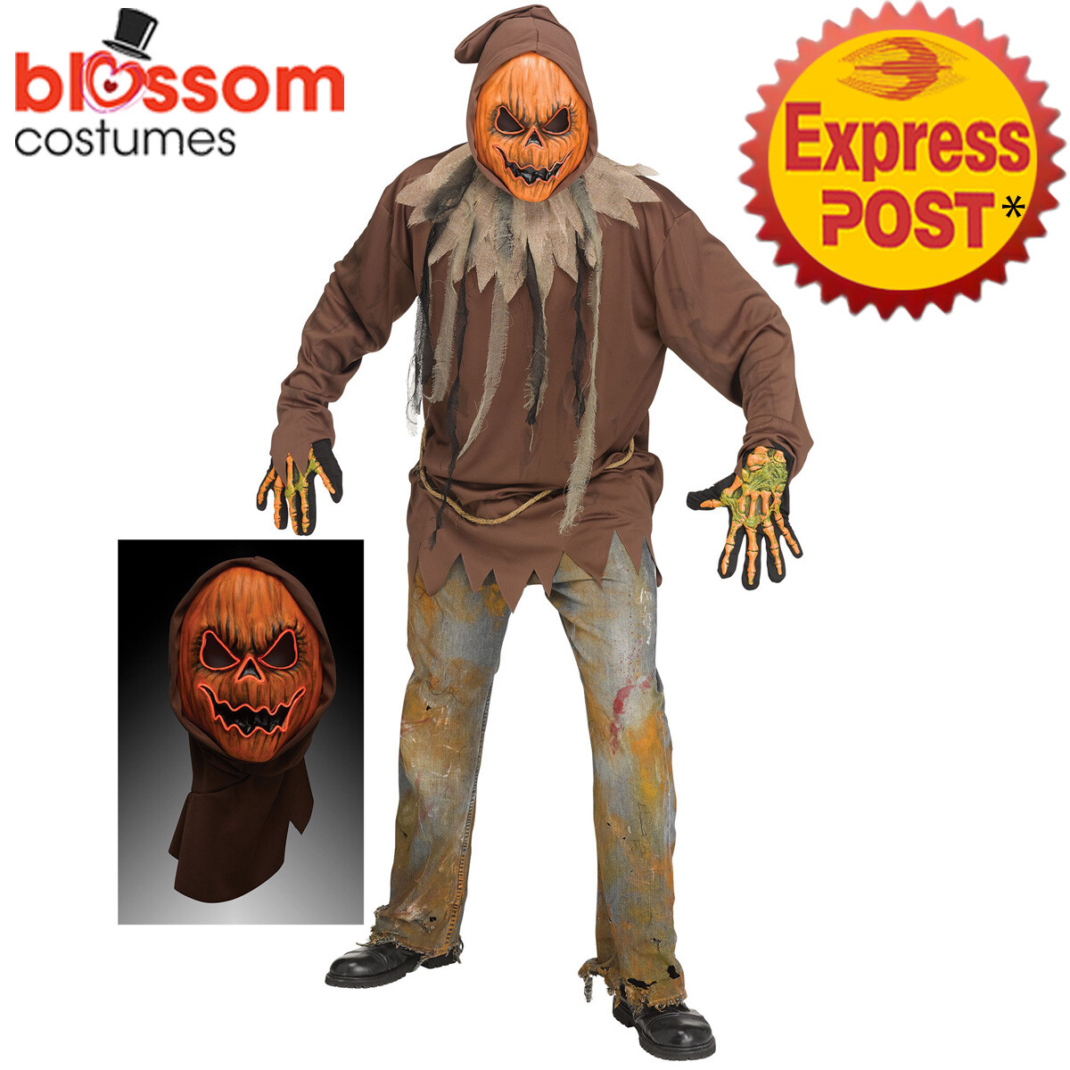 Mens Halloween Costumes Scarecrow EraSpooky Scarecrow Costume Men