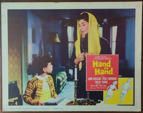 Little Jewish Loretta Parry as Rachel Hand in hand original Lobby Card ...