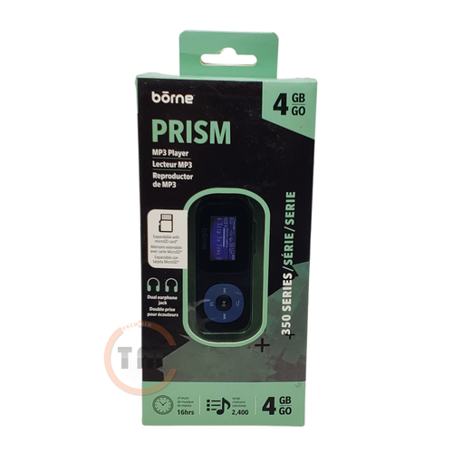 BORNE 4GB Stick MP3 Player w/Display, Voice Recorder - Blue (MP350-4BL ...