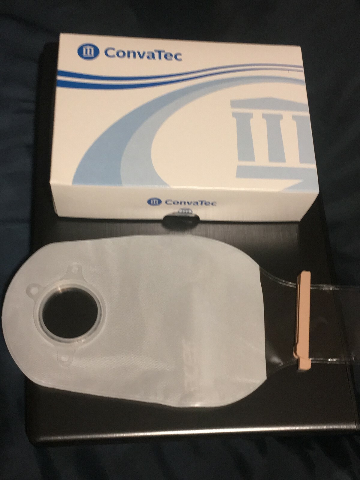 ConvaTec SUR-FIT Natura 12" Two-Piece Drainable Pouch - Transparent, 1. ...