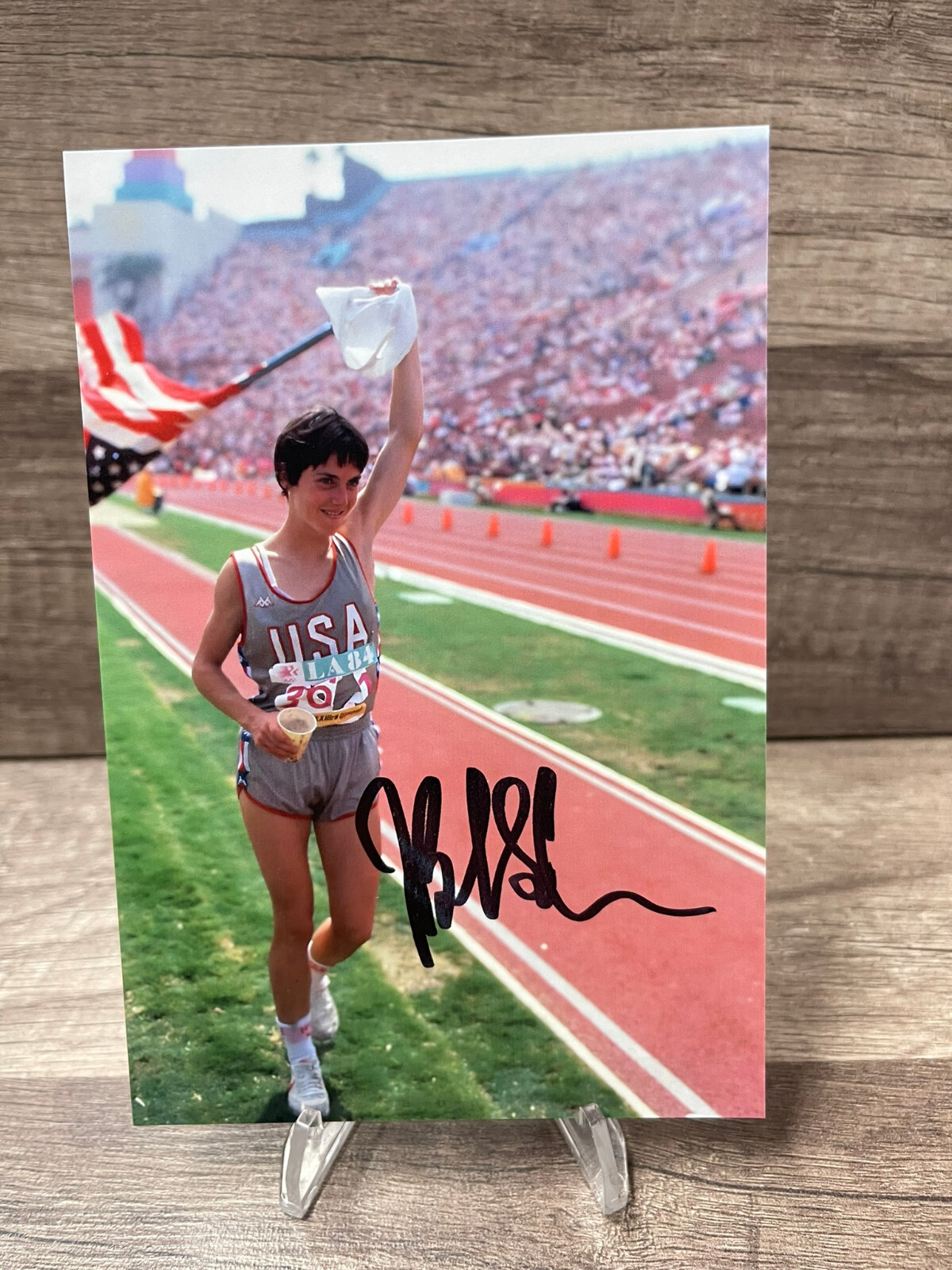 Joan Benoit Samuelson Olympic Marathon Runner Hand Signed 4x6 Photo ...