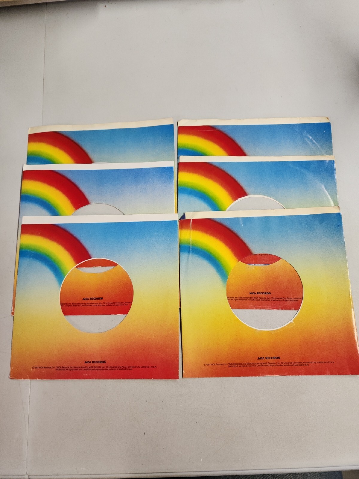 45 RPM 7" RECORD SLEEVES CO. SLEEVE 6 PACK SEE PHOTOS - MCA (SLV78) | eBay