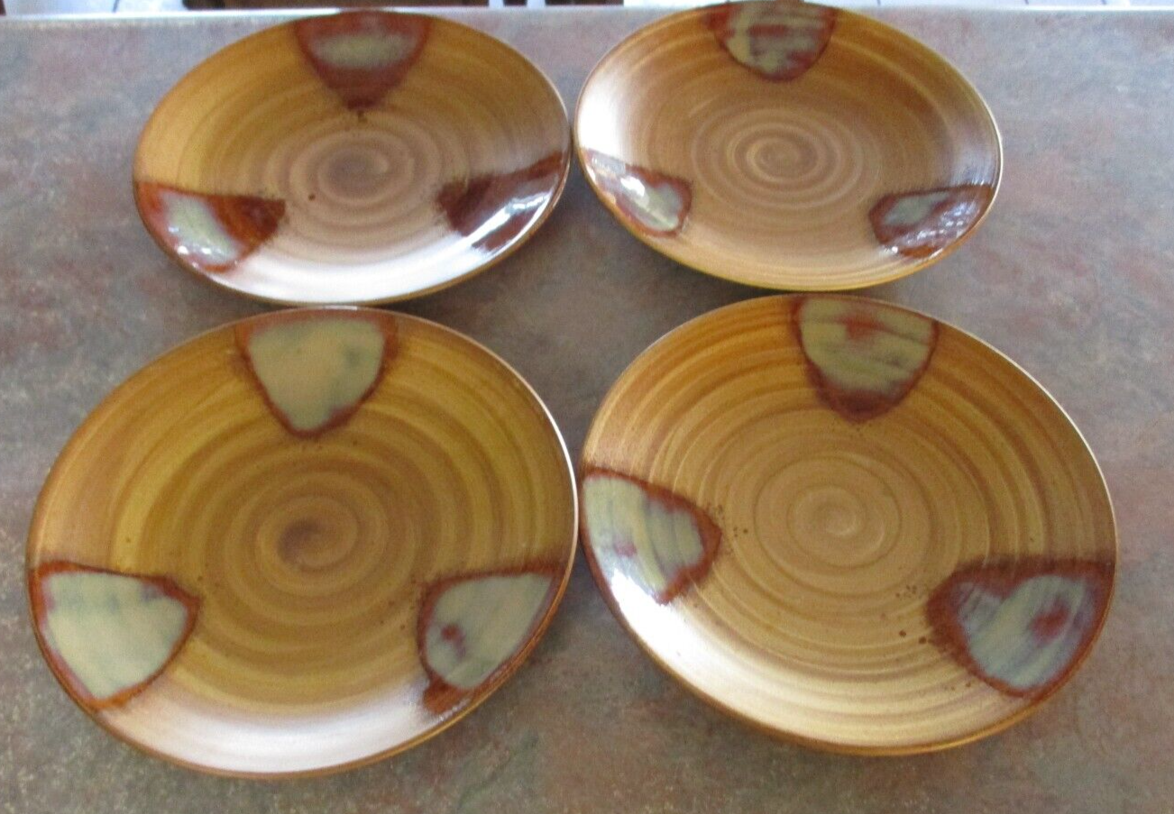 Sango, Splash Brown Dinner Plates - Set of Four; Excellent Condition | eBay