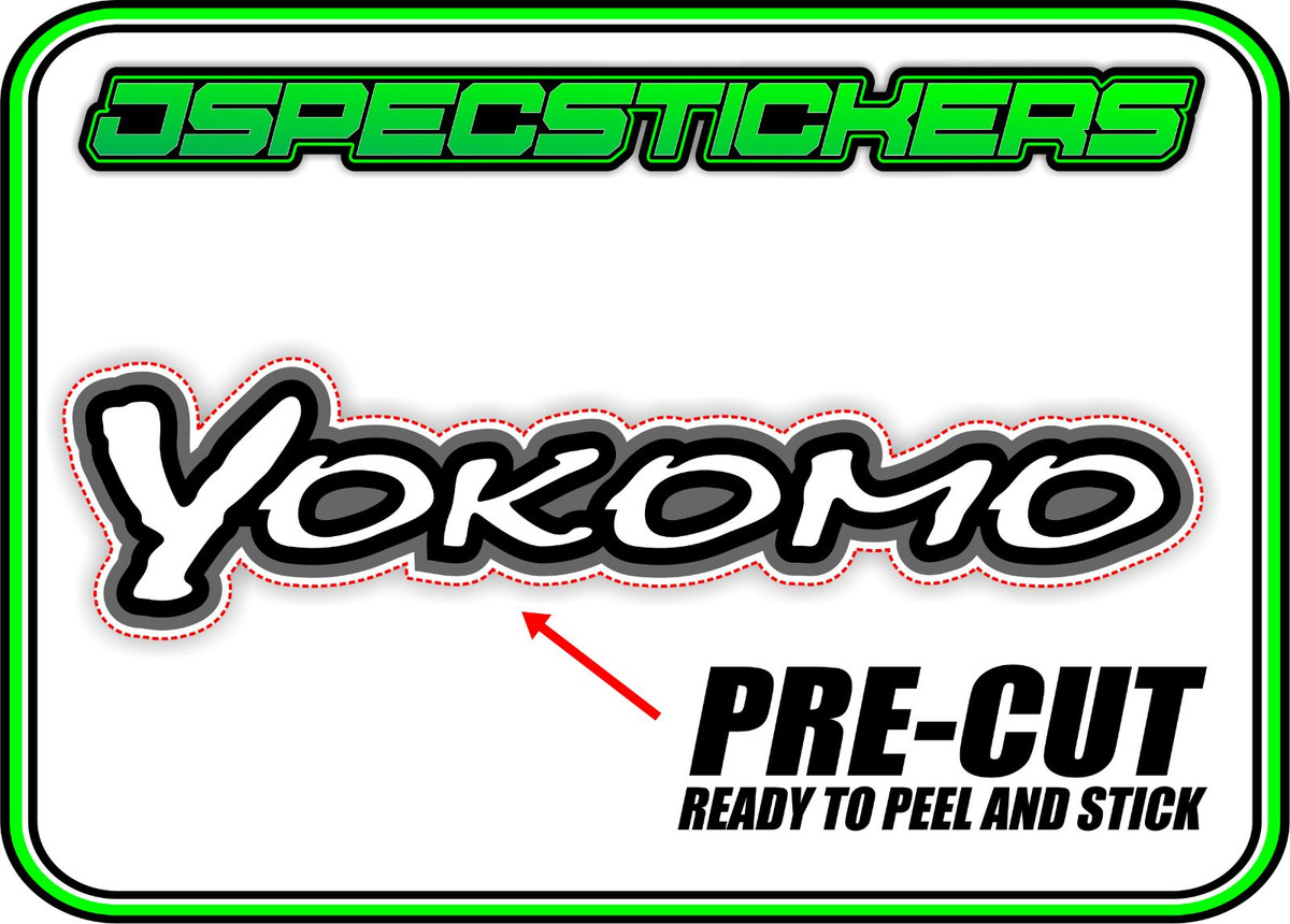 Yokomo Logo Yokomo Racing RC Sticker Decal Electric Buggy Cars Truck