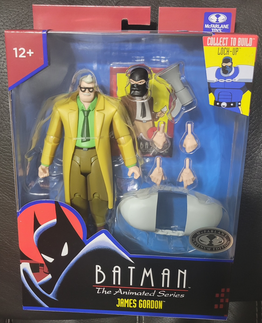 McFarlane Batman Animated Series Commissioner James Gordon Platinum ...