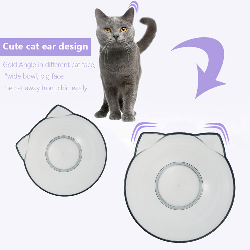 Cat Dog Food Pot Bowl Single Bowl Drinking Water Container Cat Ears ...
