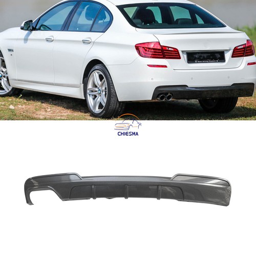 Carbon Look For BMW 2011 2012-2016 F10 5 Series 528i M-Tech Rear Bumper ...