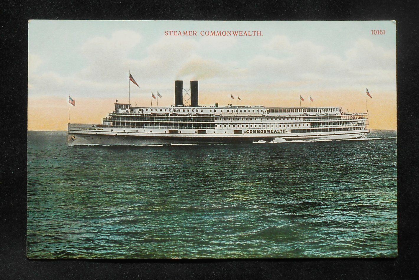 1900s Steamer Commonwealth Fall River Line Boston MA to NYC Huge Steam ...