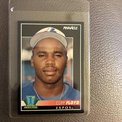 1992 Pinnacle Cliff Floyd Rookie Montreal Expos #296 1st Round Draft ...