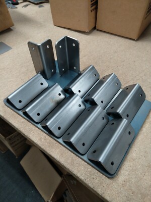 MILD STEEL ANGLE IRON 40 x 40MM X 100X 3MM THICK PRE DRILLED 10 PACK 6. ...