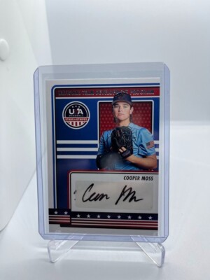 2023 USA Stars & Stripes COOPER MOSS Auto AUTOGRAPH RC Rookie NTDP-CU ...