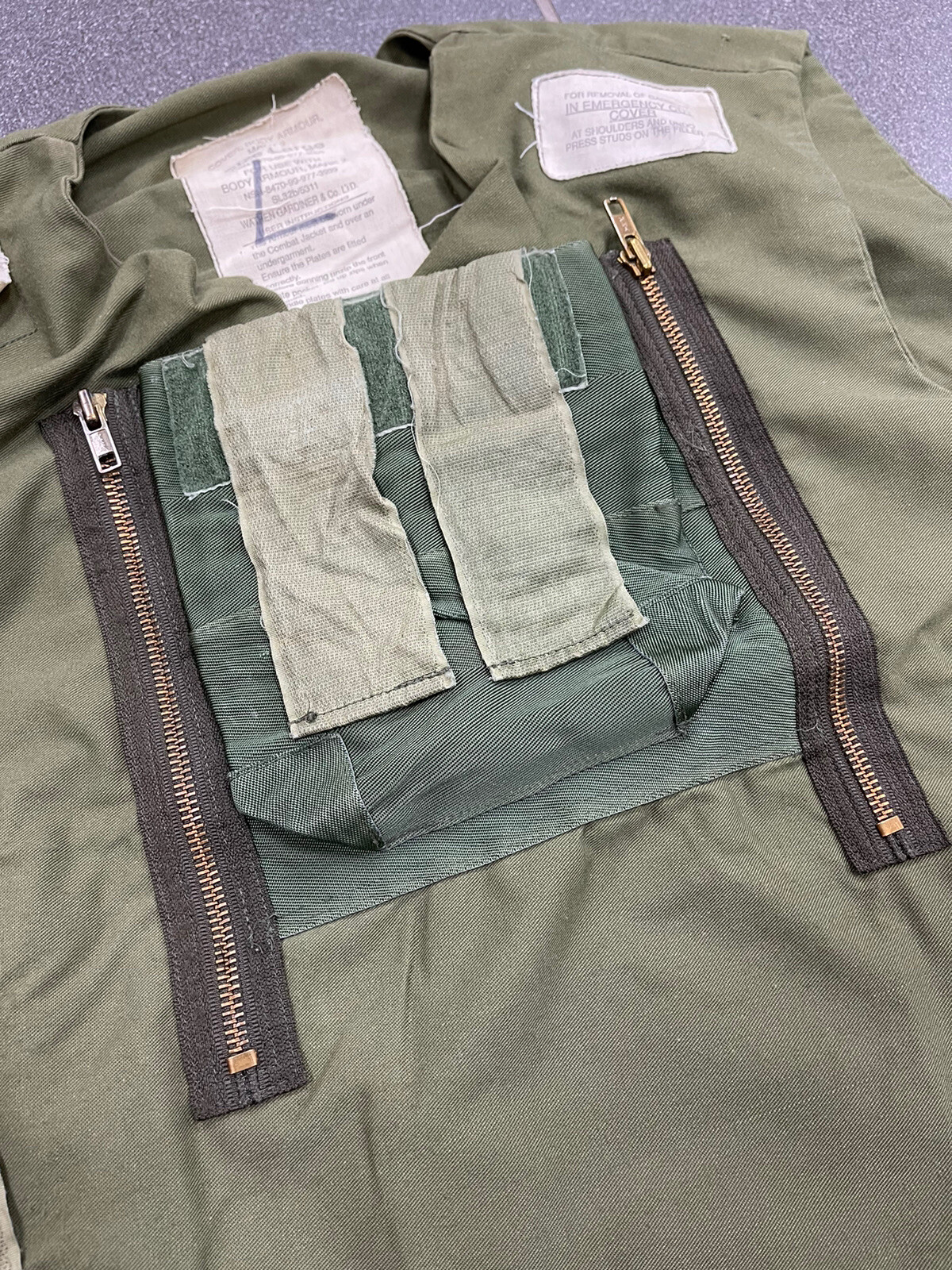 British Army Olive Green Mk2 Body Armour Cover Military Tactical Flak ...