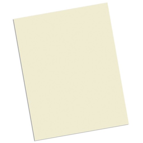 Pacon 101186 8.5 x 11 65 lb Cover Weight Array Card Stock - Ivory (100 ...