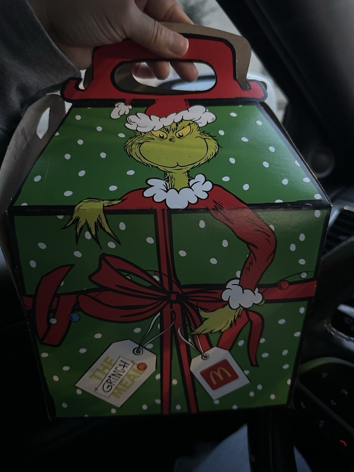 Limited Edition McDonalds Grinch Socks, Pickle Salt W/Shaker Paper ...