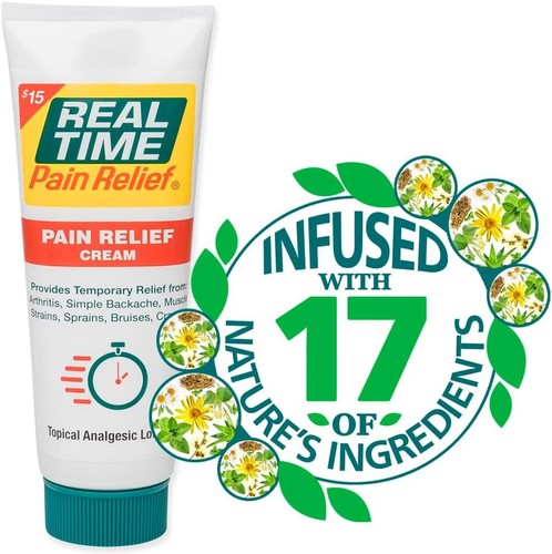 Real Time Pain Relief ORIGINAL PAIN RELIEF Pain Cream 3oz Tube | eBay