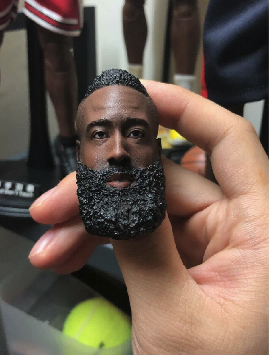 1/6 Scale James Harden Head Sculpt Houston Rockets For 12" figure ...