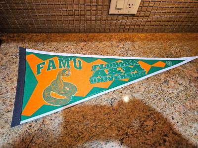 Florida A&M University FAMU Orange & Green Pennant | eBay