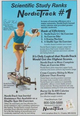 1987 Nordic Track Exercise Machine - Bill Koch U.S. Olympic X-C Skier ...