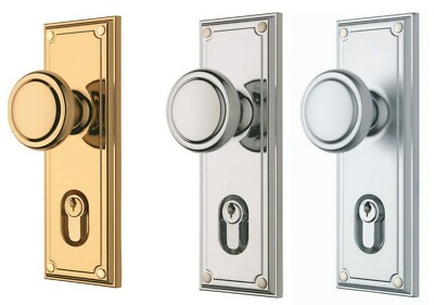 Gainsborough TRADITIONAL TRI-LOCK ENTRANCE SET- Gold, Bright Or Satin ...