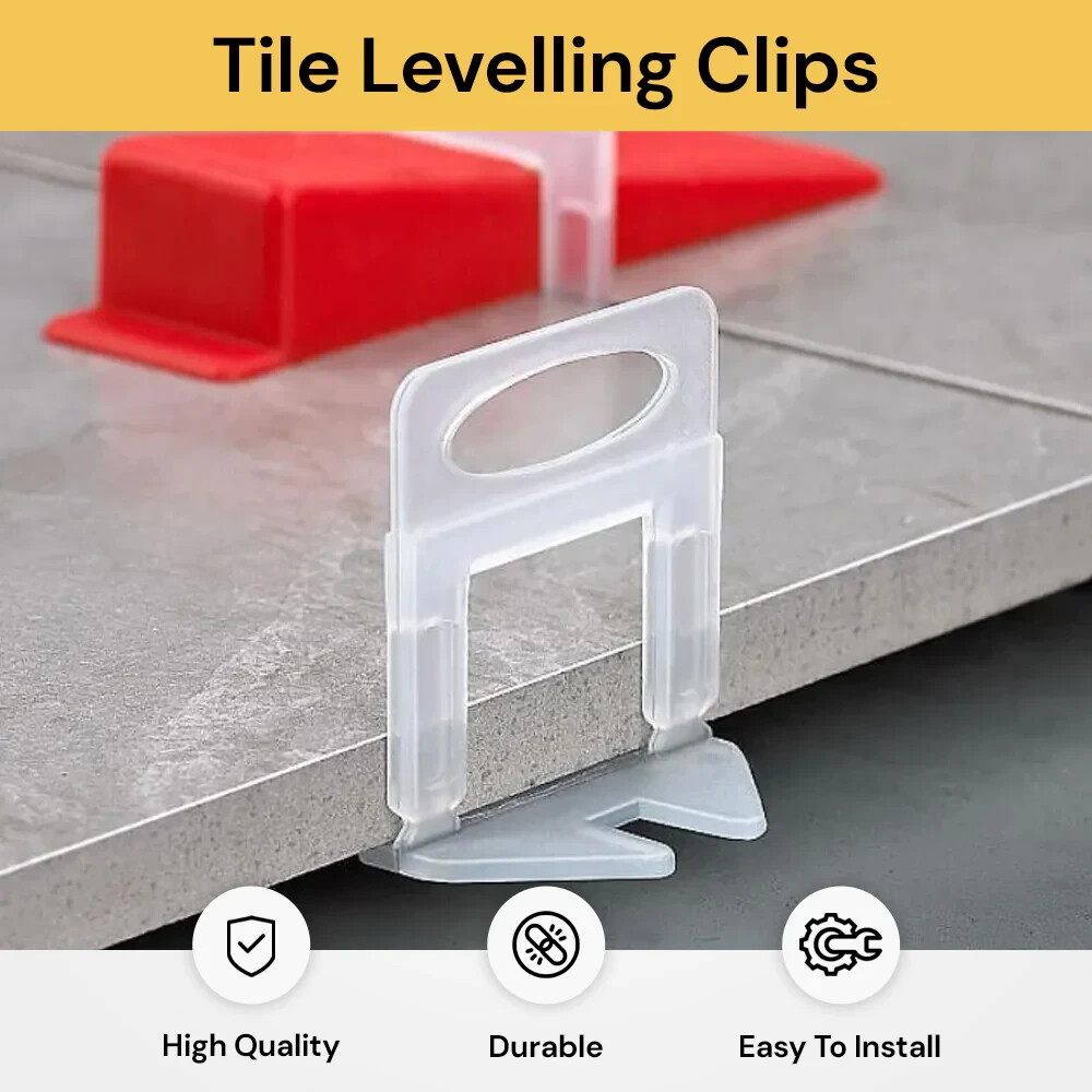 100PCS Tile Leveling System Clips Plier Tiling Spacer Tool Kit Wall ...