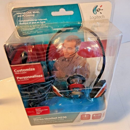 Logitech H230 Clear Chat Style Premium Headset Behind The Head /PC ...