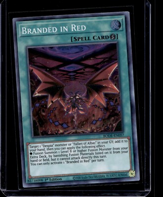 Yugioh! Branded in Red - BODE-EN057 - Super Rare - 1st Edition NM | eBay