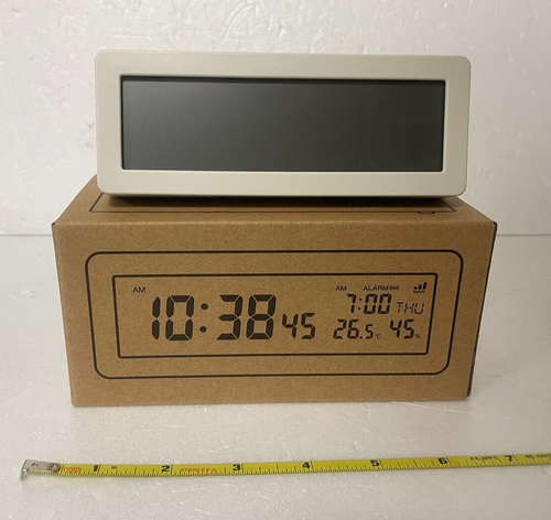 MUJI Digital Radio Clock (with loud alarm function) MJ-RDCLA(W) 1 White ...