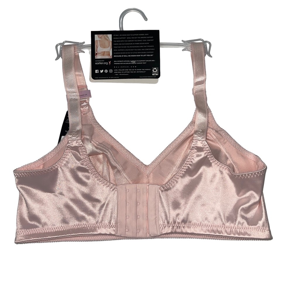 Bali Bra Wirefree Back Smoothing Lightweight Cool Comfort Double ...