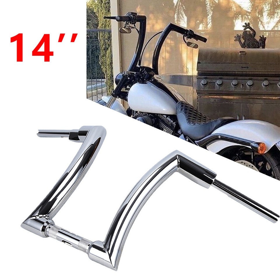 For Harley Softail FX Slim Sportster Dyna Electra Glid 2" Ape Hanger ...