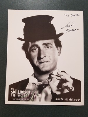 Sid Caesar autographed Photograph - pose 9 - COA | eBay