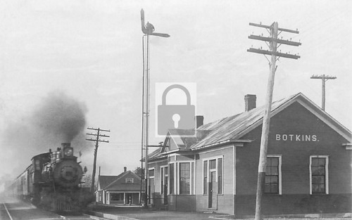 Railroad Train Station Depot Shelby County Botkins Ohio OH Reprint ...