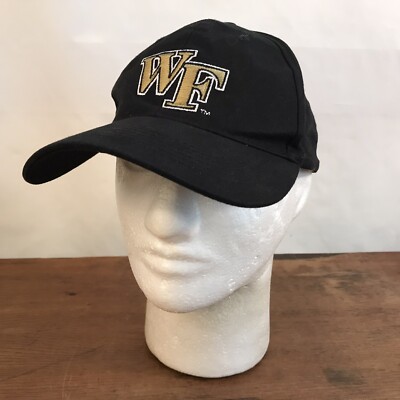 Wake Forest Demon Deacons NCAA Black Cotton Strapback Cap Hat CH12 | eBay
