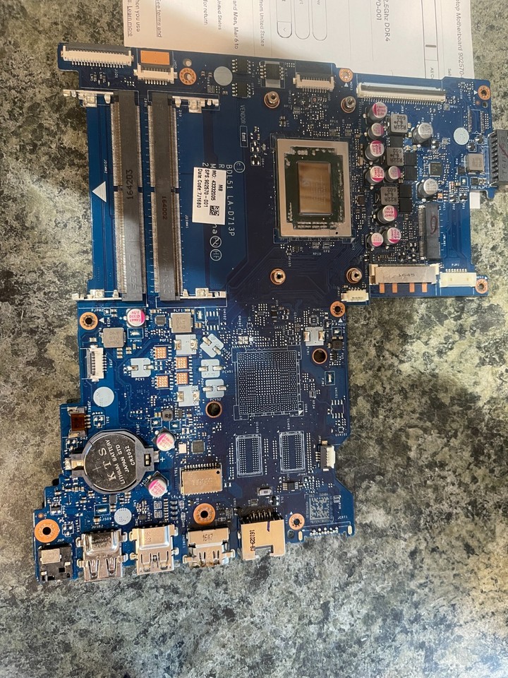 902570-001 HP Motherboard Uma A12-9700P 15-Ba055Nm 15-Ba056Nm "GRADE A ...