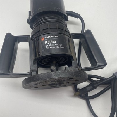 Black & Decker 3/4 horse router No.7600 Type 3 4.5 Amps Rpm 30,000 Used ...