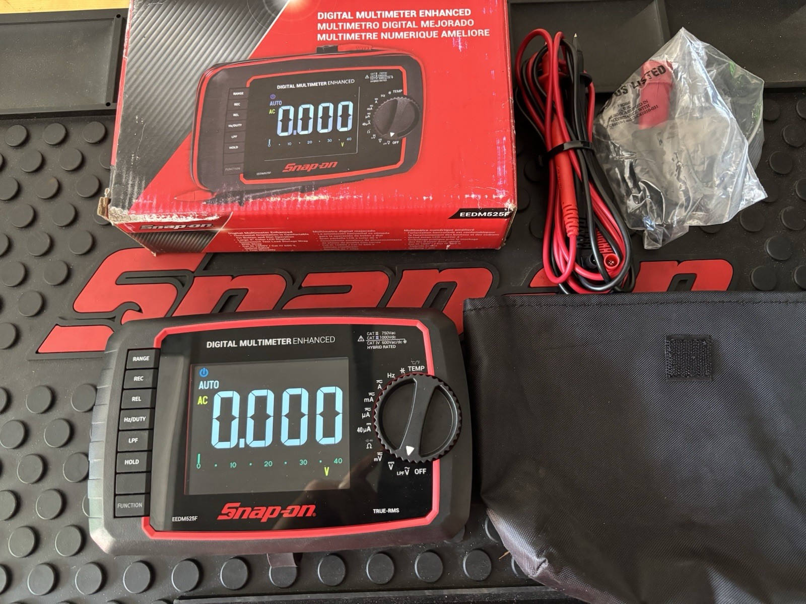 snap-on tools enhanced digital multimeter color display EEDM525F | eBay