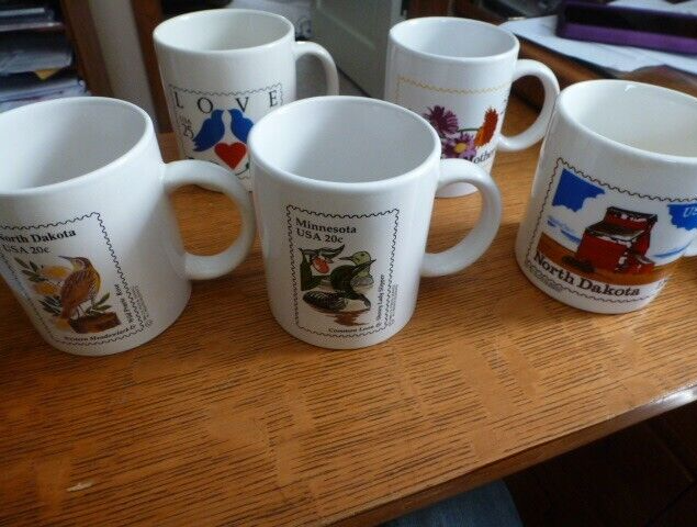 :) lot of 5 USPS mugs...NICE...standard size mug... | eBay