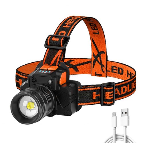 Portable LED Headlamp USB Charging 800mAh Waterproof for Running ...