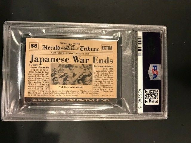 1954 Topps Scoop Japanese Surrender Card # 58 PSA 7 | eBay
