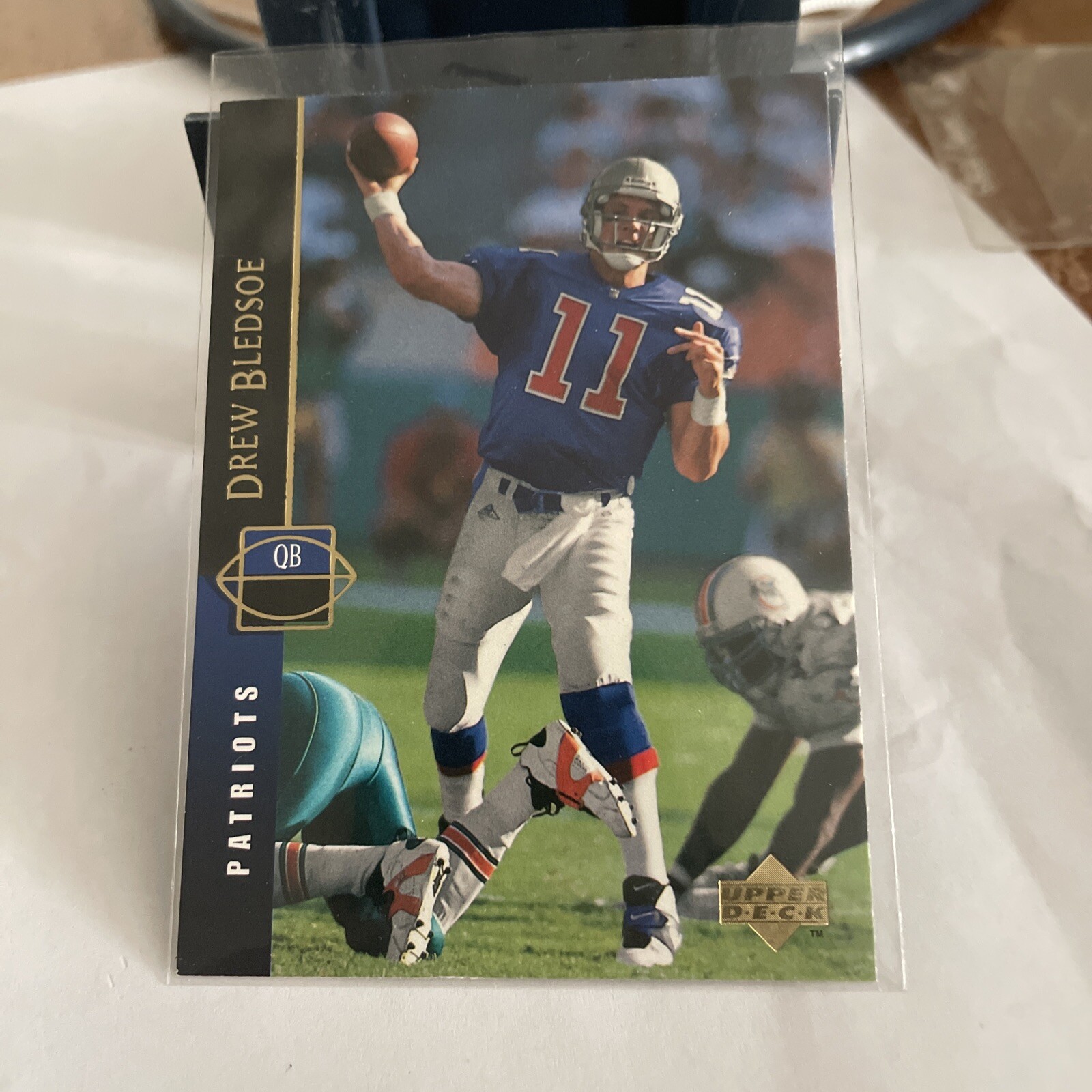 1994 Upper Deck Drew Bledsoe Card #168 New England Patriots | eBay