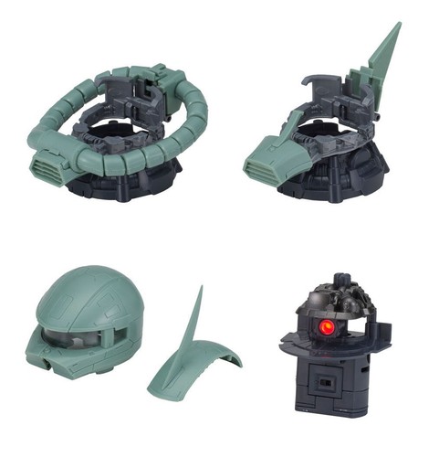 Zaku Head Customize Parts Vol 3 Bandai Gundam Exceed Model Gashapon set ...