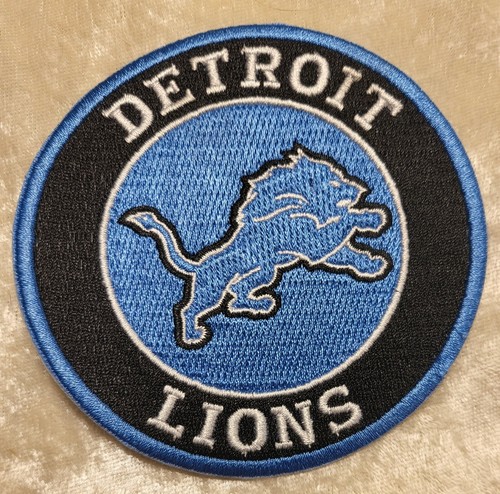Detroit Lions 3.5" Round Iron/Sew On Embroidered Patch ~ USA Seller ~ FREE Ship! | eBay