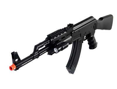 UKARMS AK 47 SPRING AIRSOFT RIFLE SNIPER GUN 74 w/ 6mm BB Laser LED ...