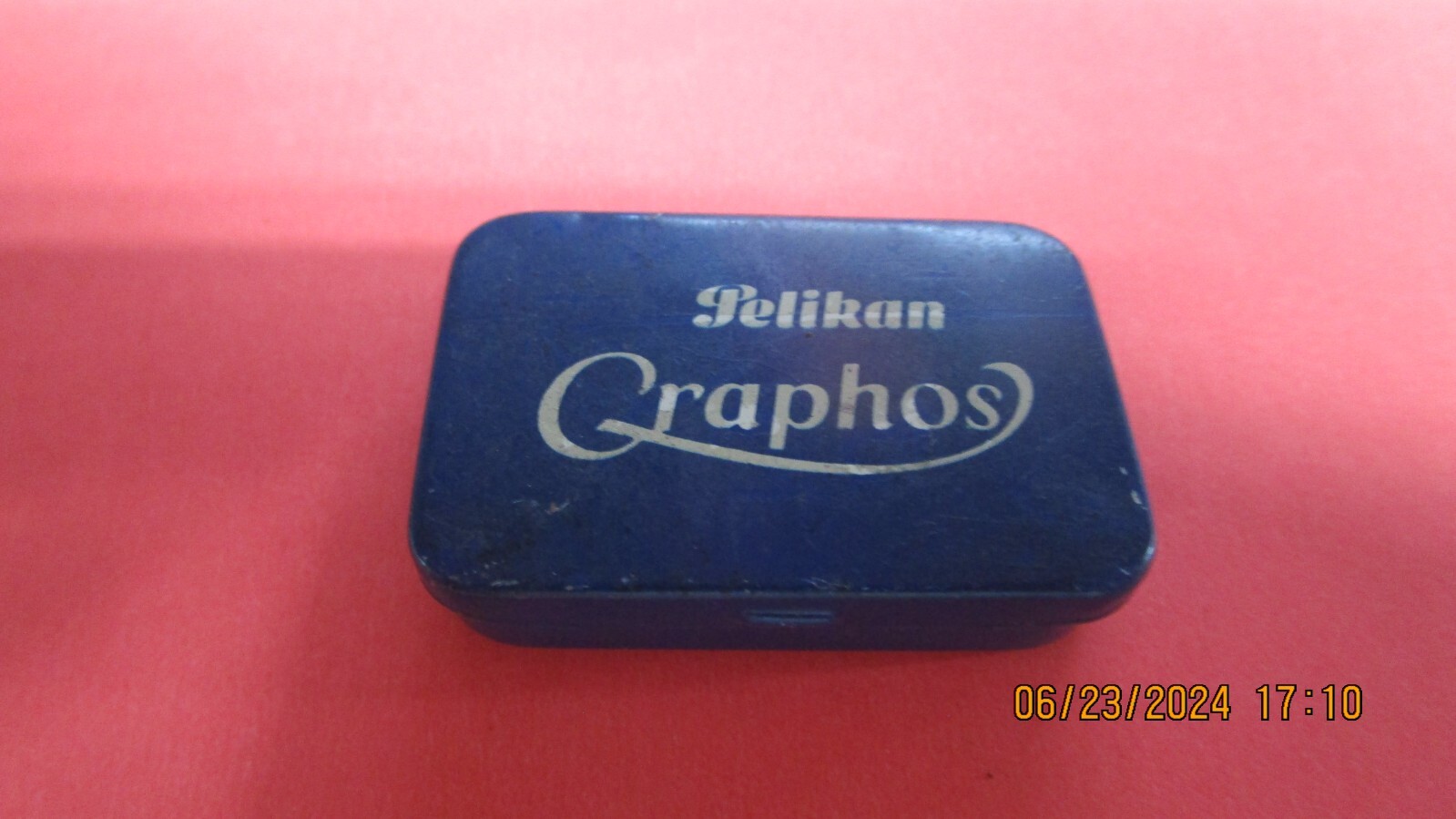 Vtg. PELIKAN GRAPHOS nibs in tin blue tin fountain pen with nibs | eBay