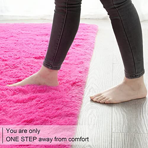 Fluffy Shag Bedroom Rug Area Rugs for Living Room Nursery 4x6 Feet Hot ...