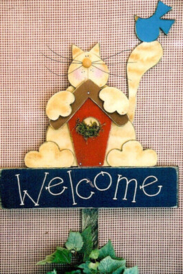 Friends WALDO & FRIEND Wood Craft Pattern Welcome Post/Stake | eBay